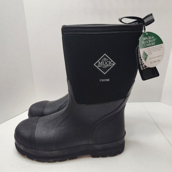 muck boot | Shoes | Muck Boot Womens 9 Mens 8 Black Boot | Poshmark